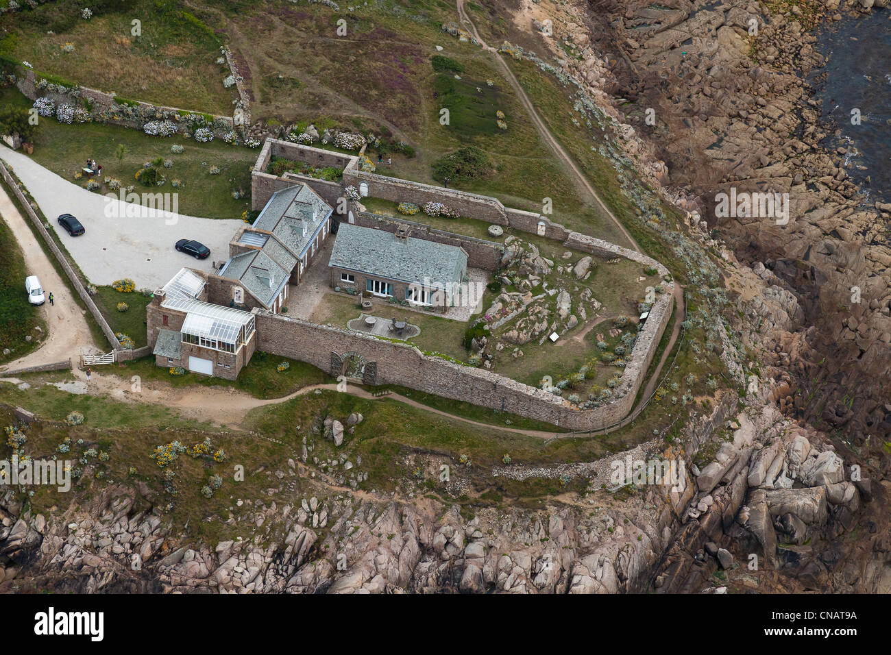France, Manche, Fermanville, fort cape Levi, Pointe du Vieux Fort ...