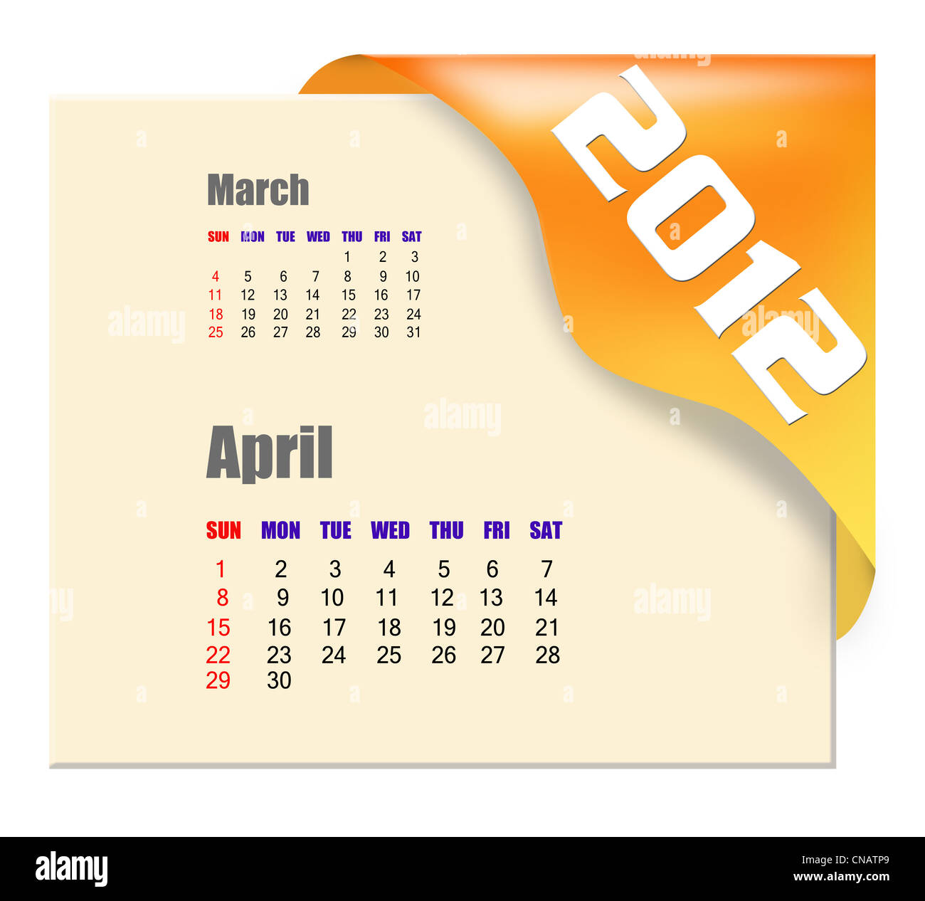 April tag Cut Out Stock Images & Pictures - Alamy