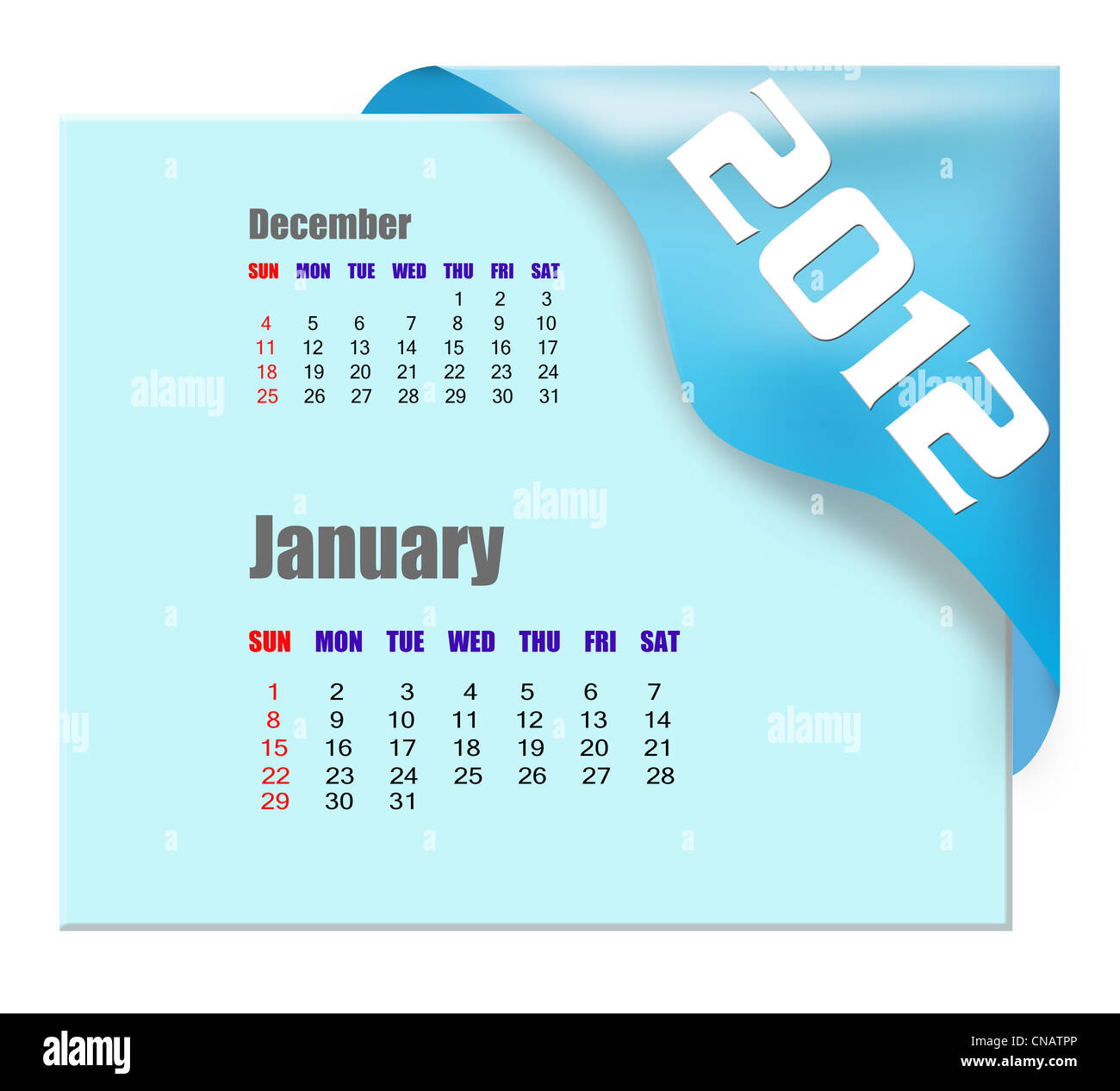 January to dec Cut Out Stock Images & Pictures - Alamy