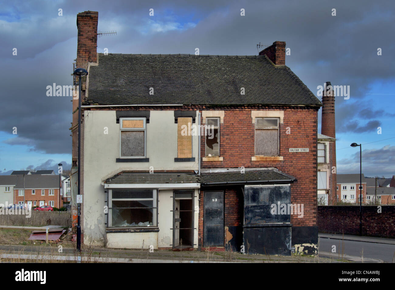 Old Terraced Hanley stoke-on-trent Stock Photo - Alamy