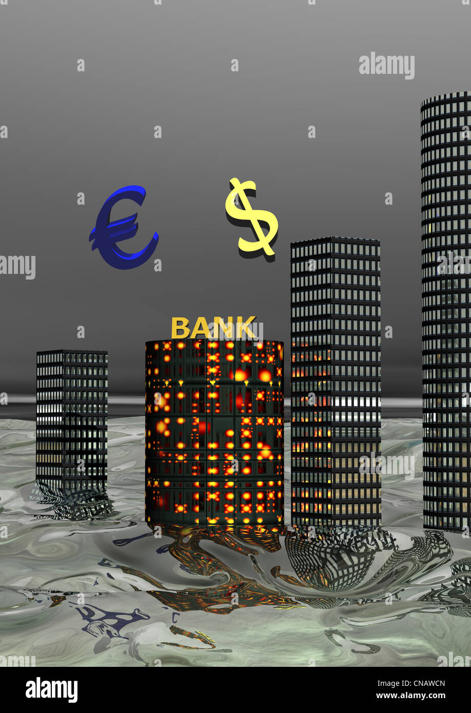 euro and buildings Stock Photo - Alamy