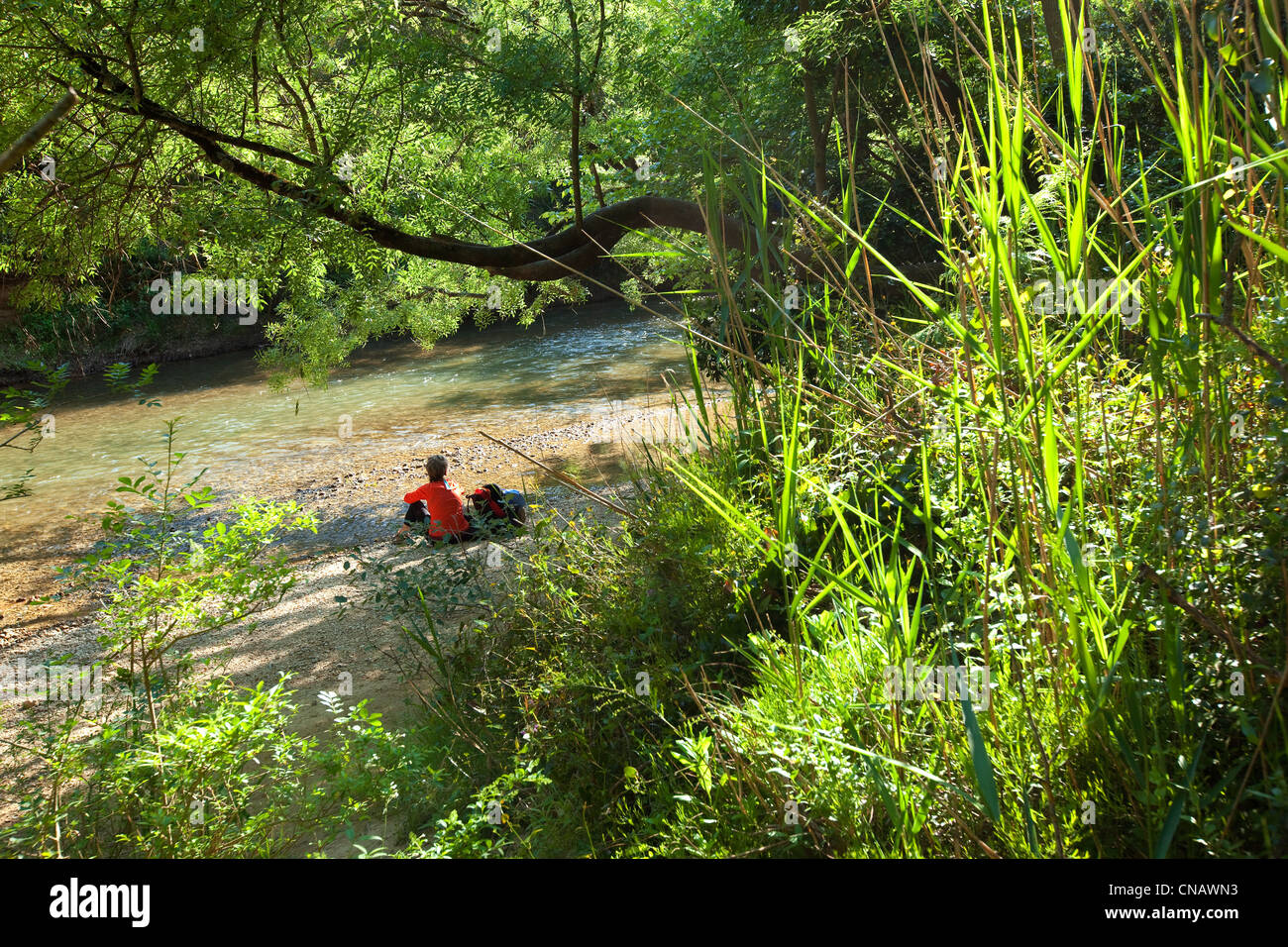 France, Var, between the villages of Correns and Chateauvert gorges ...