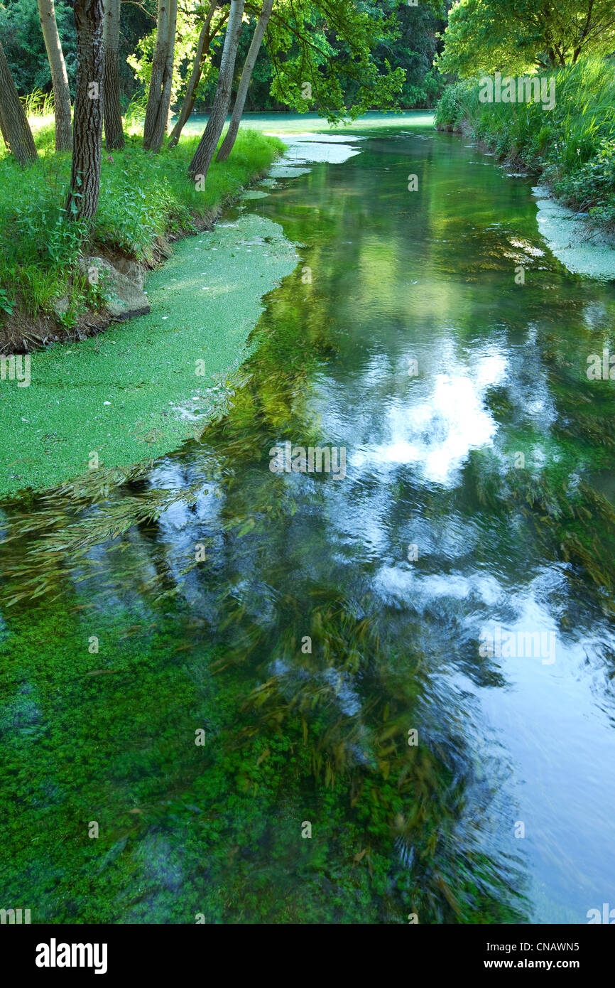 France, Var, between the villages of Correns and Chateauvert gorges ...