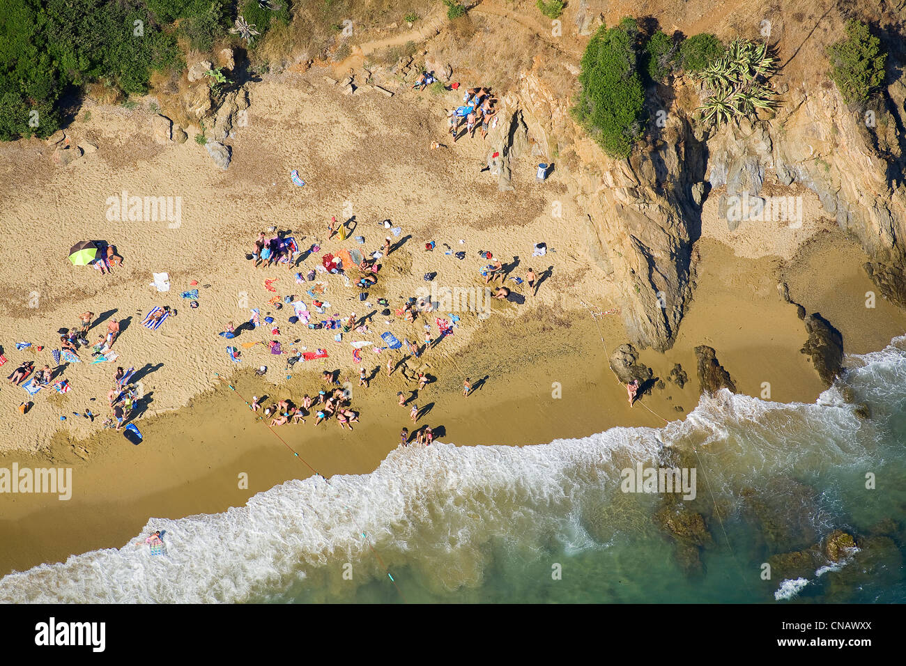 France, Var, La Croix Valmer, Gigaro beach (aerial view Stock Photo - Alamy