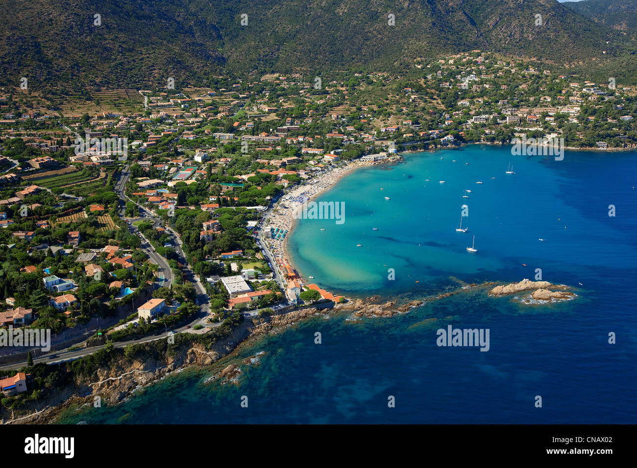 Saint clair beach le lavandou var hi-res stock photography and images ...