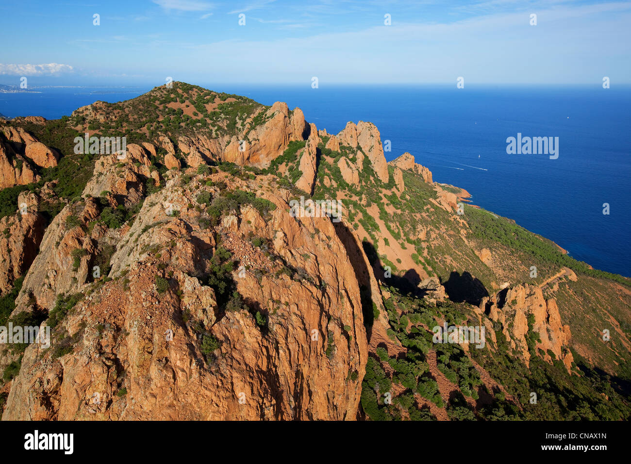 France, Var, Esterel mountains (aerial view Stock Photo - Alamy