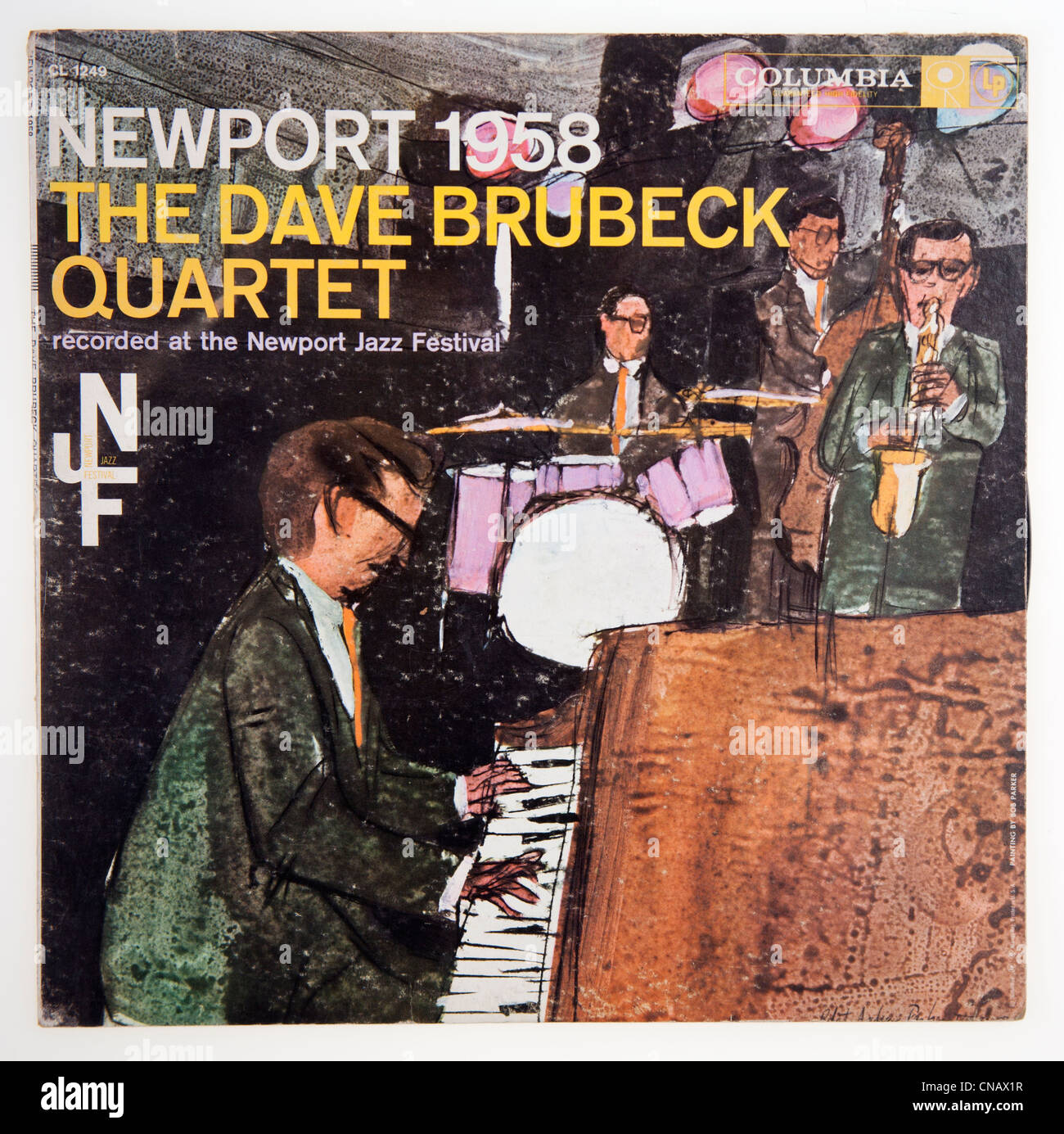 Cover of vinyl album Newport 1958 by The Dave Brubeck Quartet, released ...