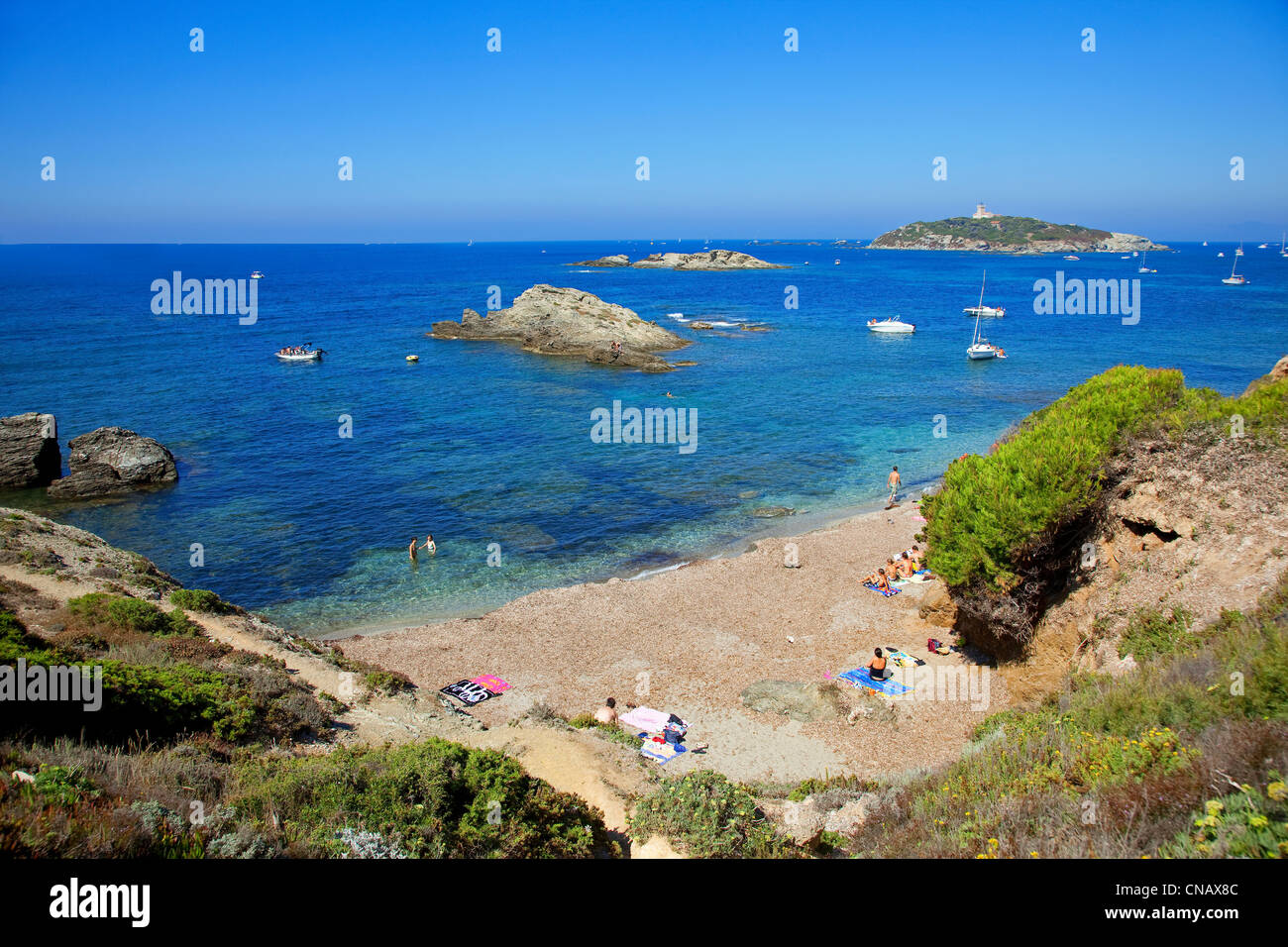 France, Var, Six Fours les Plages, Embiez archipelago, Embiez island ...