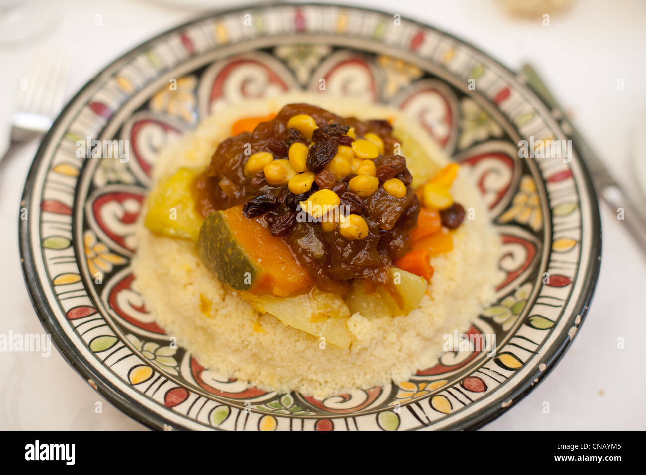 Close up of bowl of tagine Stock Photo - Alamy