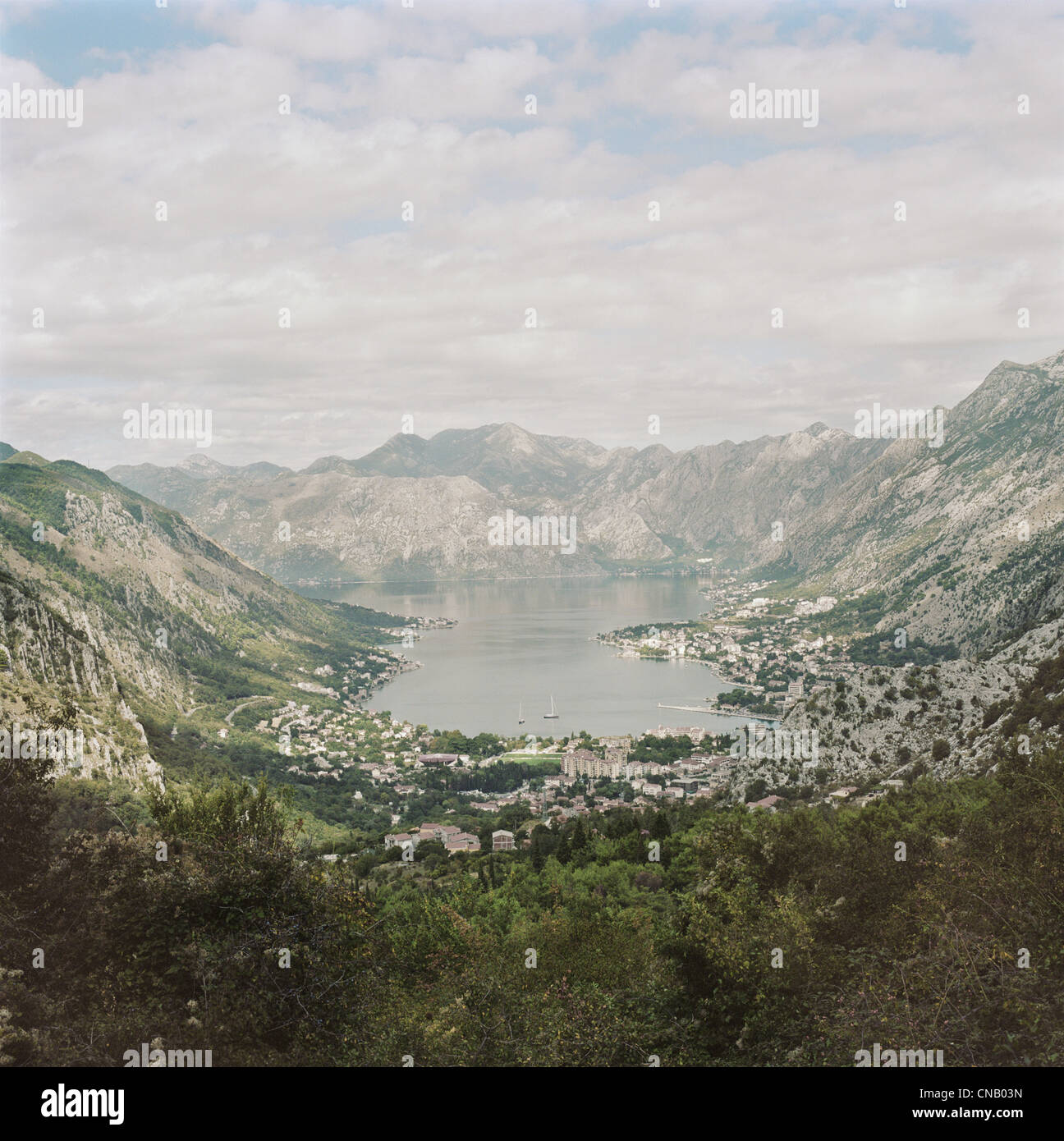 Aerial view of populous rural valley Stock Photo - Alamy