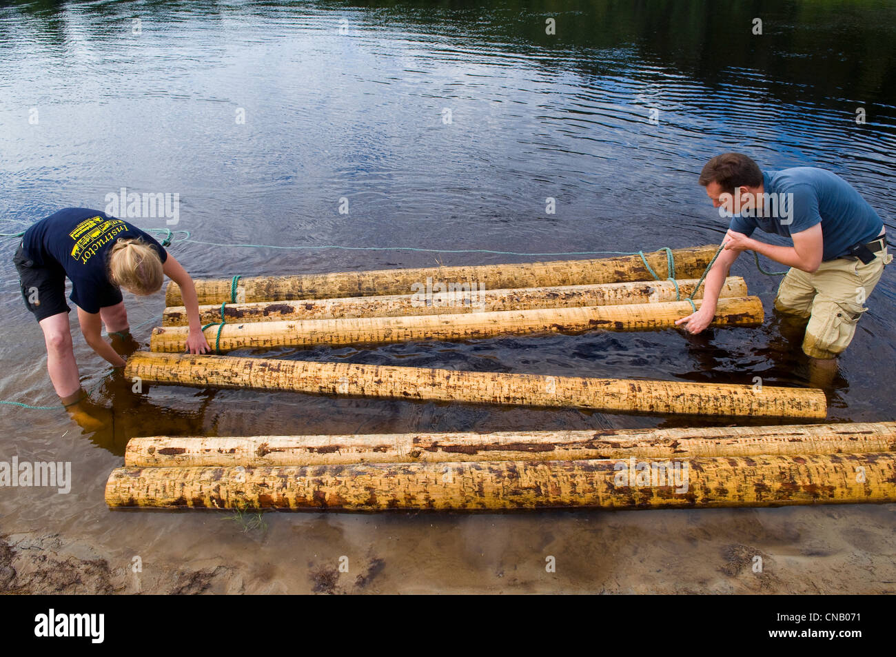 Raft construction hi-res stock photography and images - Alamy