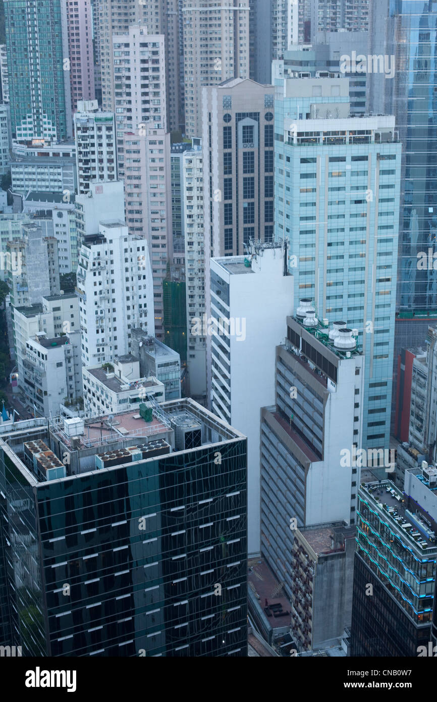 Aerial view of urban skyscrapers Stock Photo - Alamy