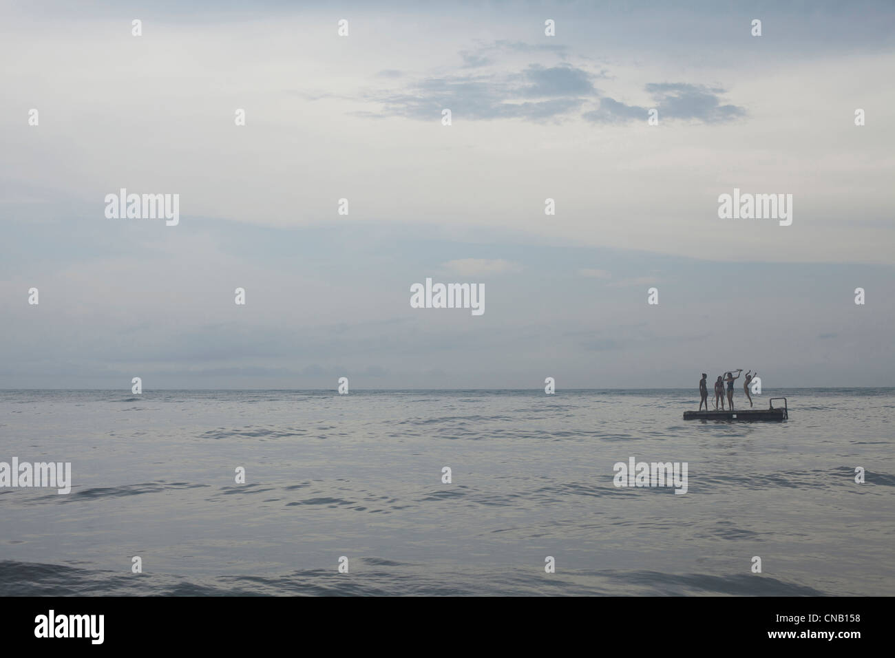 Jumping floating dock hi-res stock photography and images - Alamy