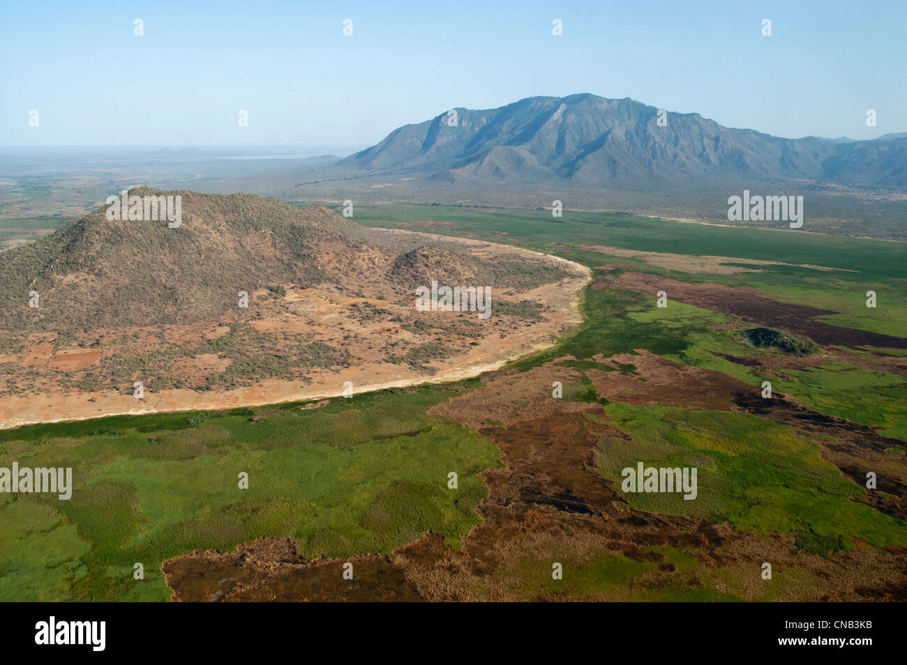 Pare Mountains and swamp, aerial view, northern Tanzania Stock Photo ...