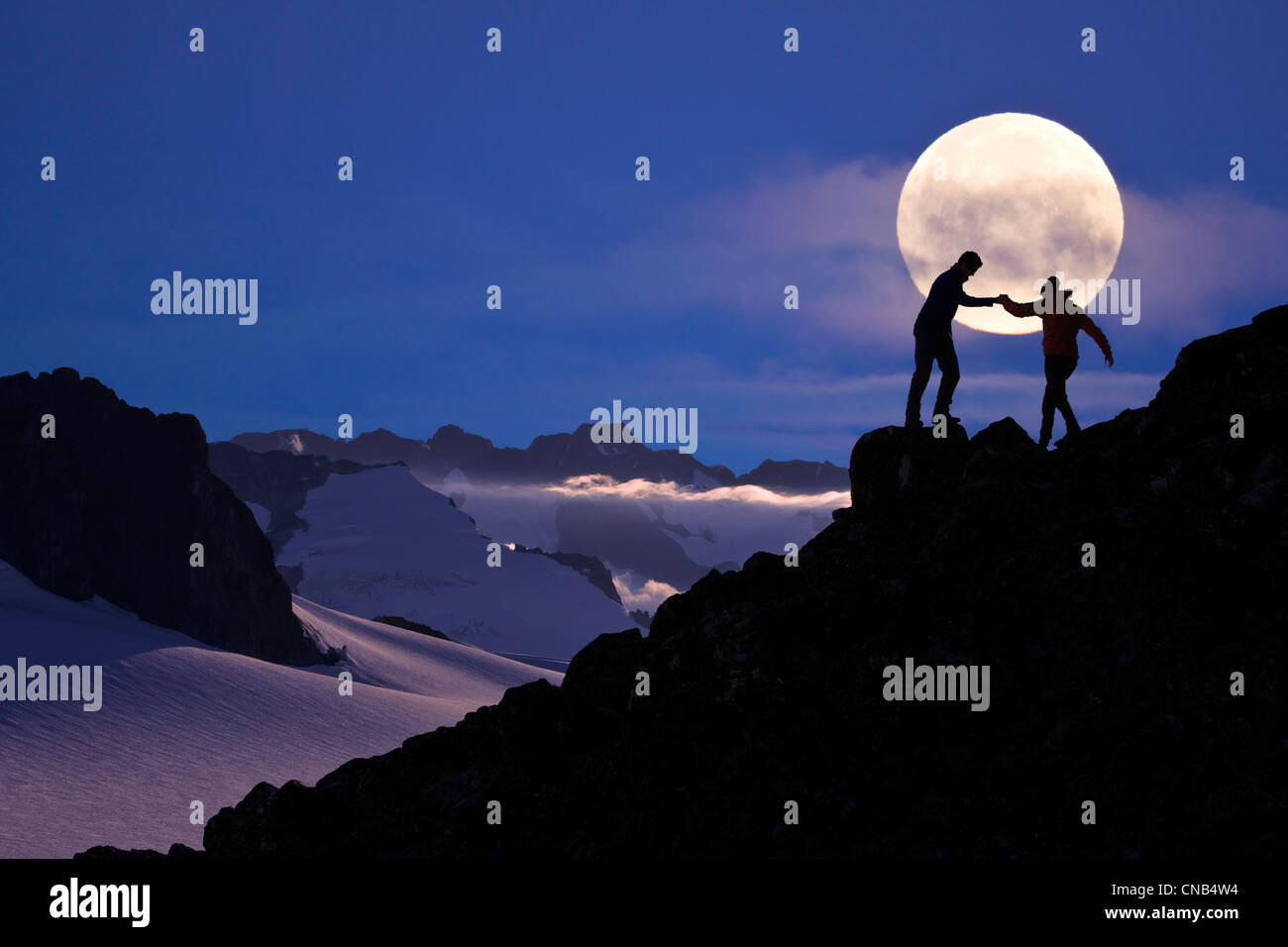 Full moon man stand hi-res stock photography and images - Alamy