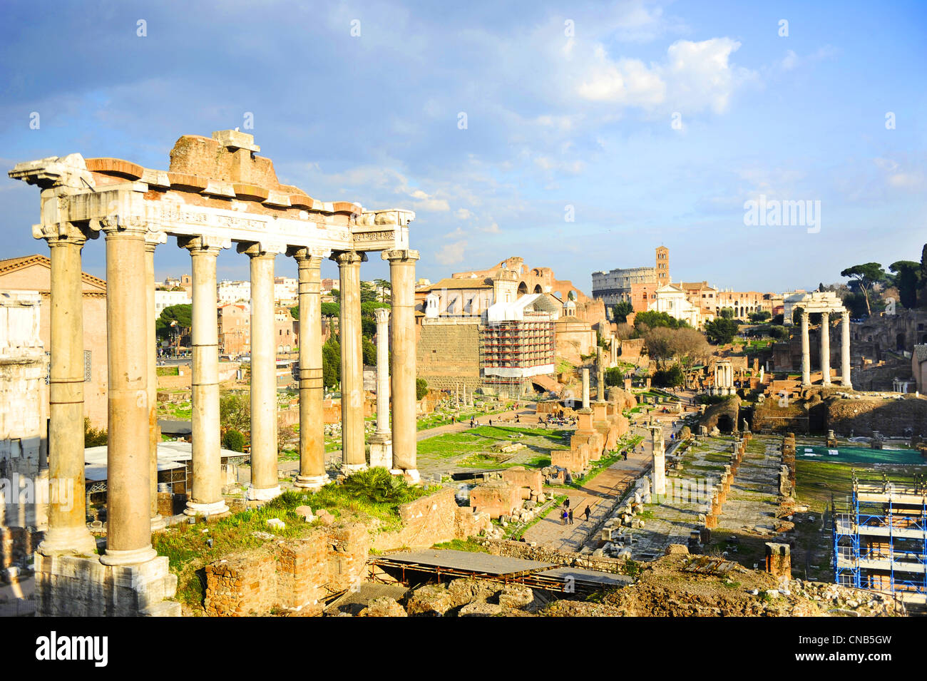 The Roman Forum (Latin: Forum Romanum Stock Photo - Alamy