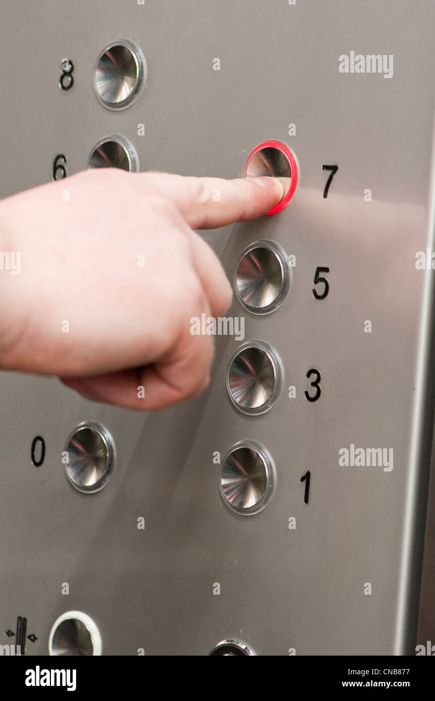 Elevator floor numbers hi-res stock photography and images - Alamy