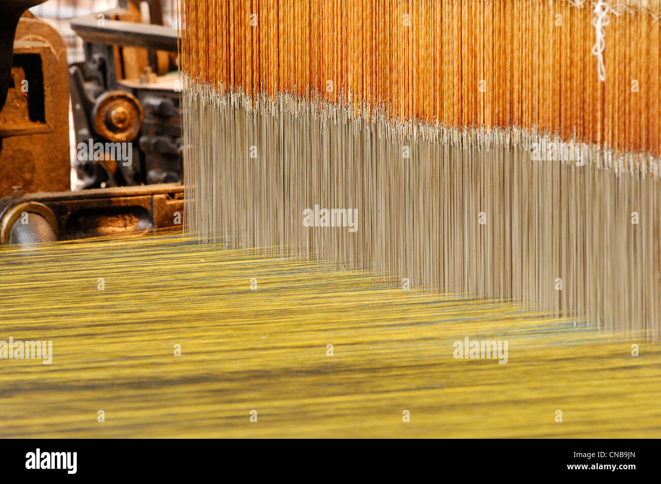 France, Nord, Roubaix, wires in loom to the museum of the Manufacture ...