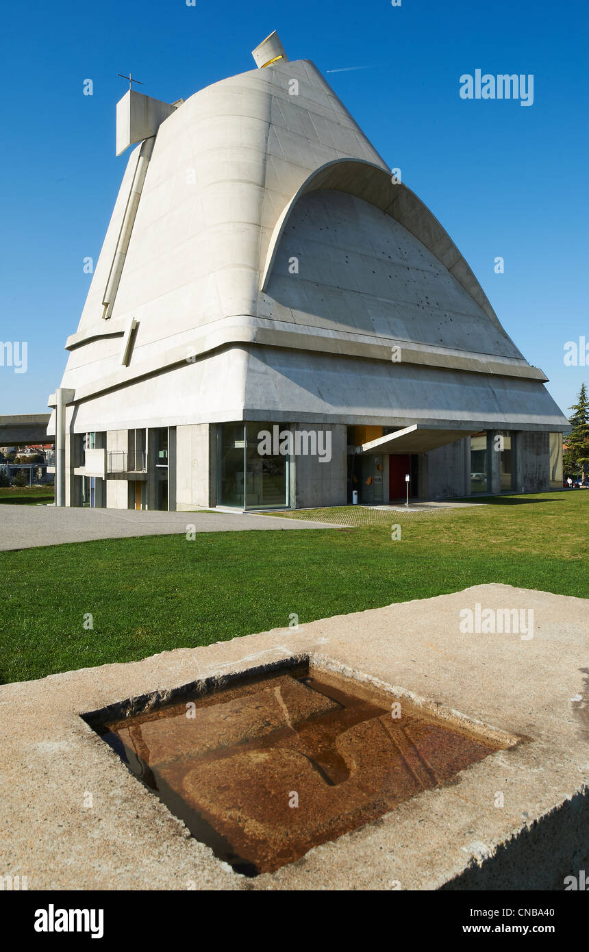 France, Loire, Firminy, Le Corbusier site of Firminy (Firminy Vert), St ...