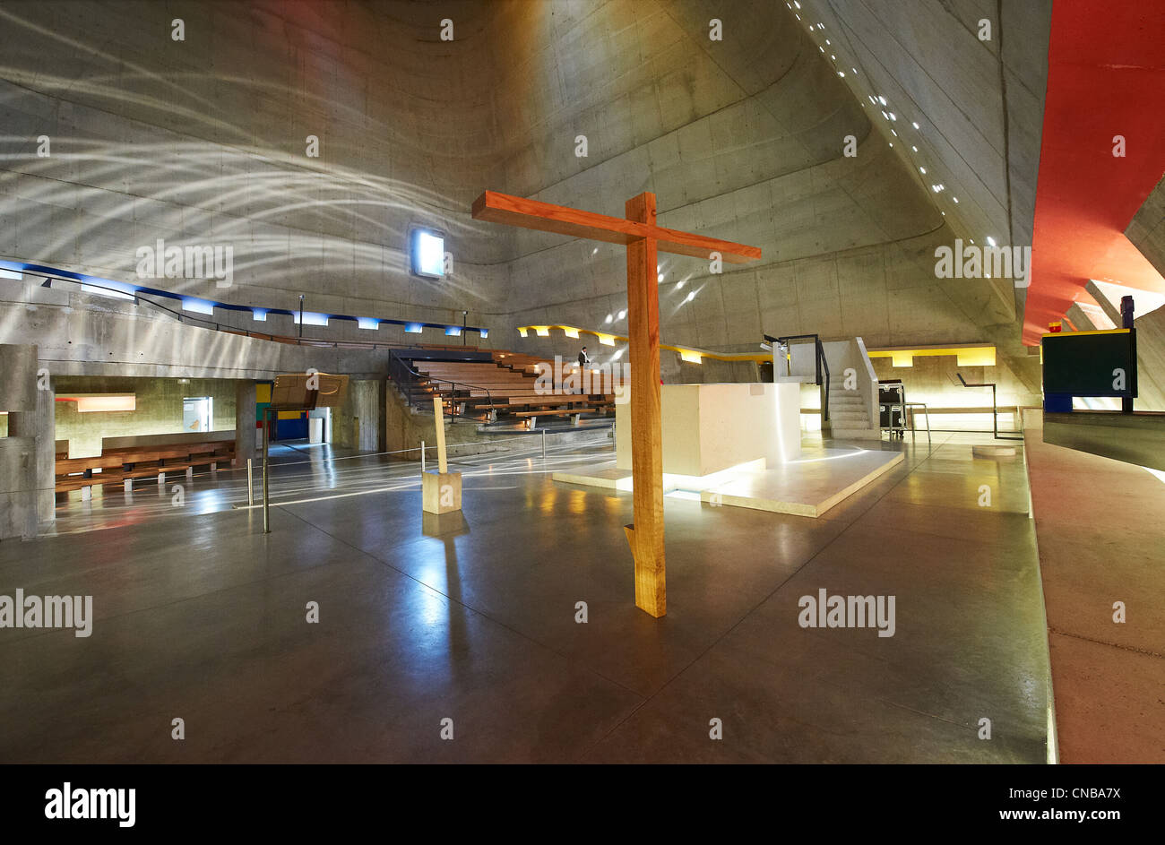 France, Loire, Firminy, Le Corbusier site of Firminy (Firminy Vert), St ...