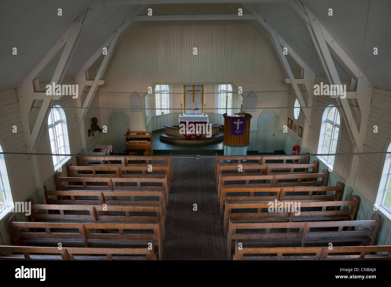 Whaler's Church, Interior, Former Grytviken Whaling Station, South ...