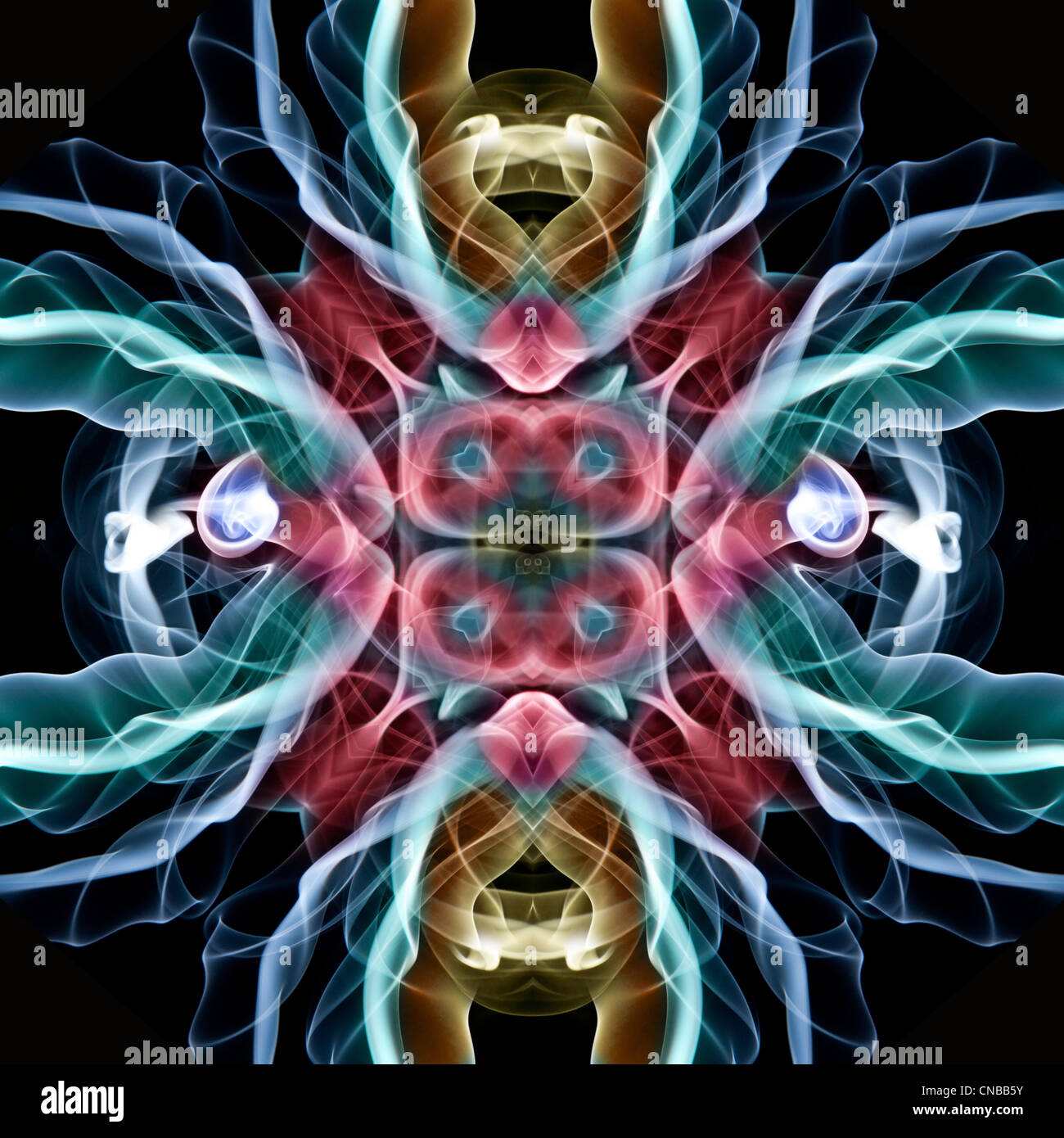 A colorful abstract design (made from smoke vapor Stock Photo - Alamy