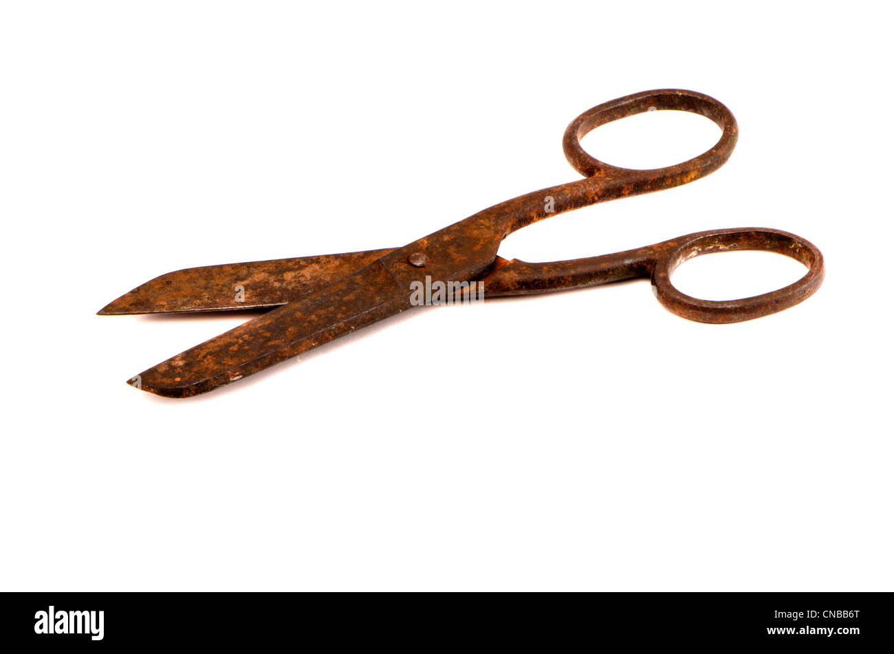 isolated on white old and rusted scissors Stock Photo - Alamy