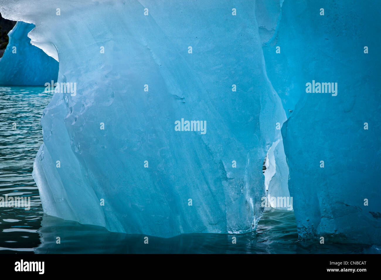 Close up of an iceberg from McBride Glacier in Muir Inlet, Glacier Bay ...