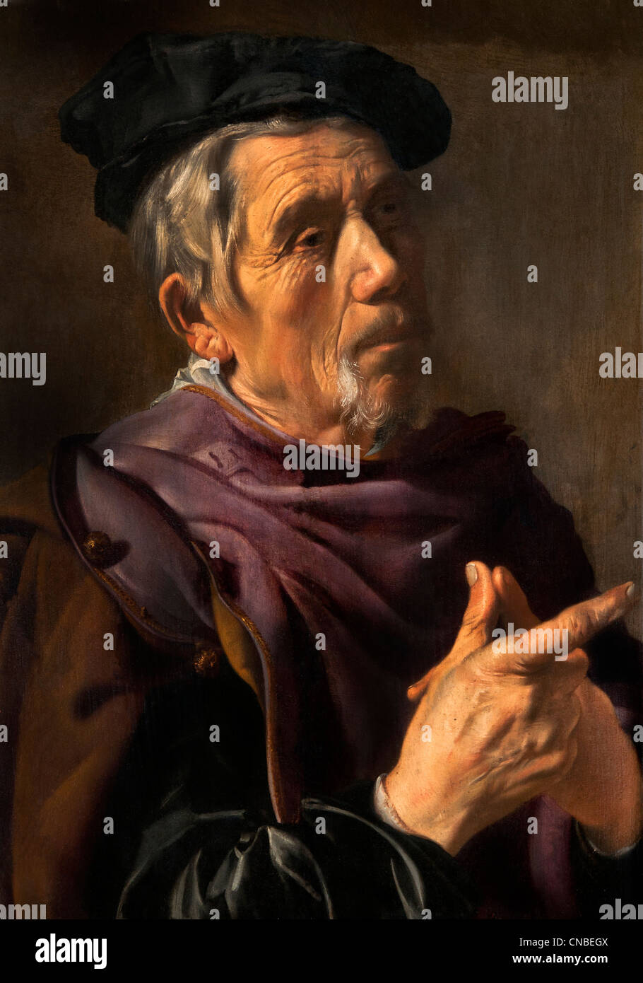 Old man with a hat Jan Woutersz said STAP 1599 - 1663 Dutch Netherlands ...