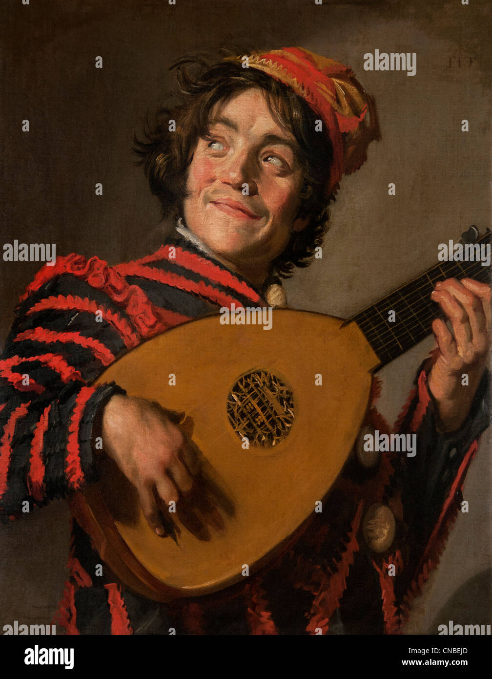 Frans Hals 1582-1666 Jester with a Lute Dutch Netherlands Stock Photo ...