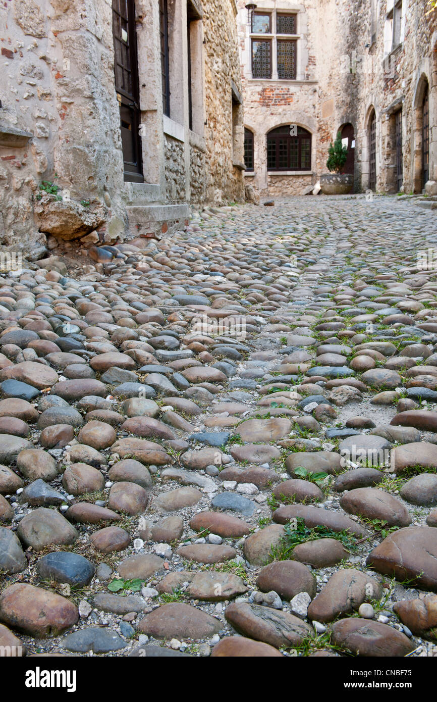 France, Ain, the Medieval village of Perouges, labelled Les Plus Beaux ...