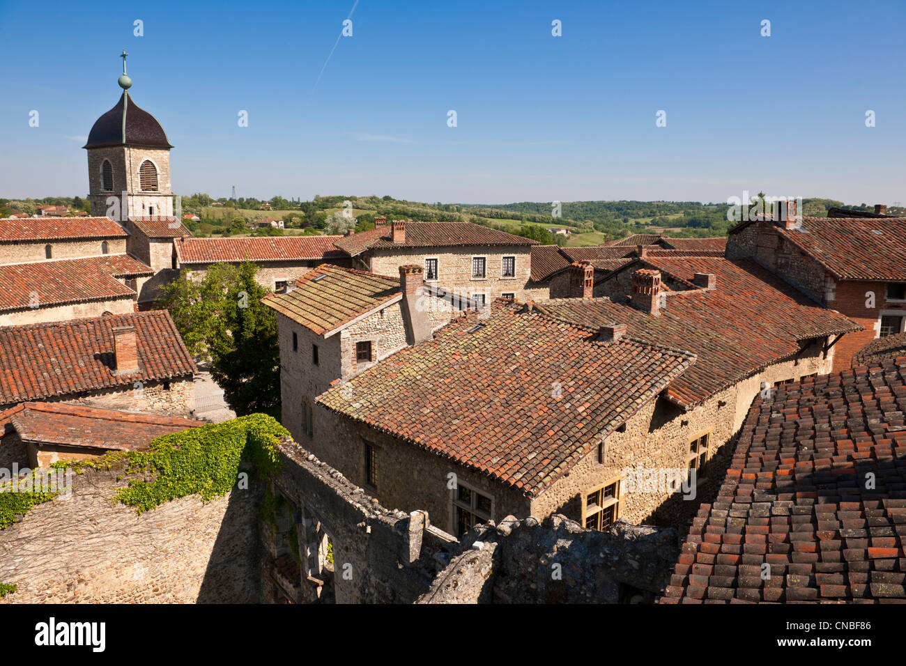 France, Ain, the Medieval village of Perouges, labelled Les Plus Beaux ...