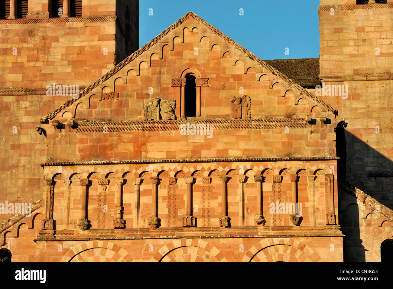 France, Haut Rhin, Murbach, abbey church Stock Photo - Alamy