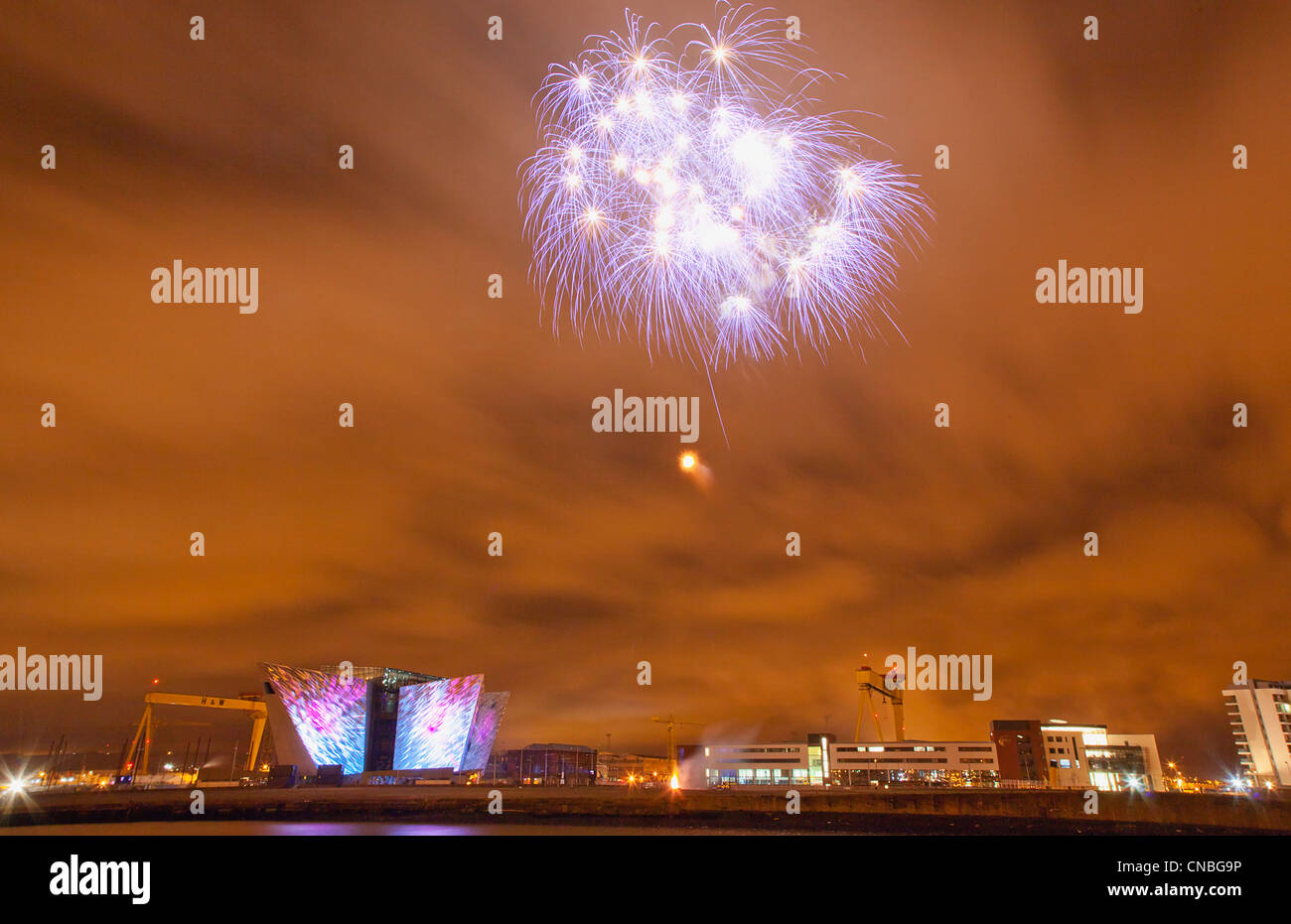 Ireland, North, Belfast, Titanic Quarter, Visitor centre designed by ...