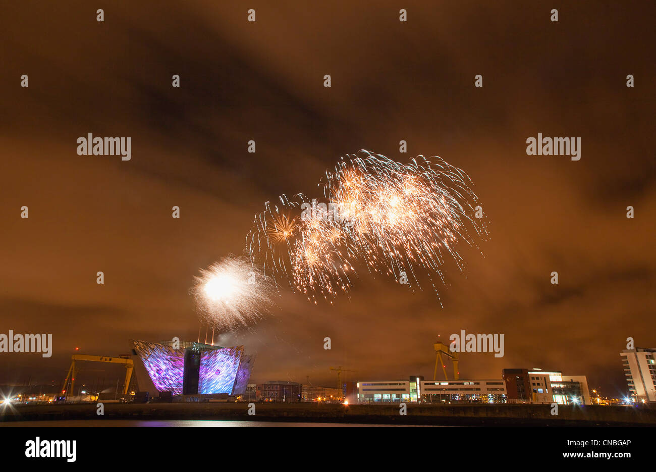 Ireland, North, Belfast, Titanic Quarter, Visitor centre designed by ...