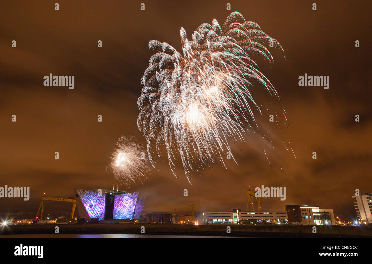 Ireland, North, Belfast, Titanic Quarter, Visitor centre designed by ...