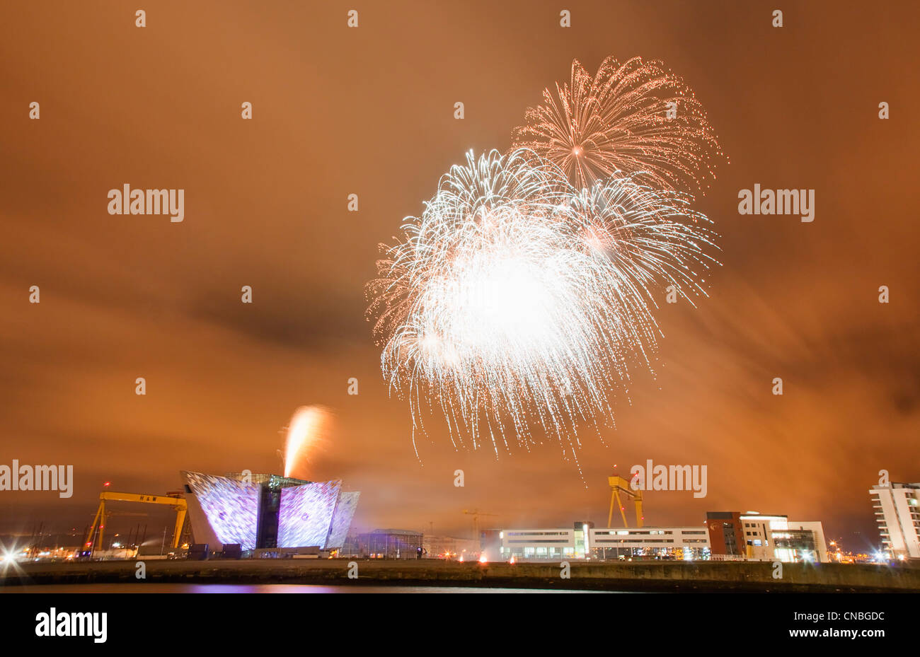 Ireland, North, Belfast, Titanic Quarter, Visitor centre designed by ...