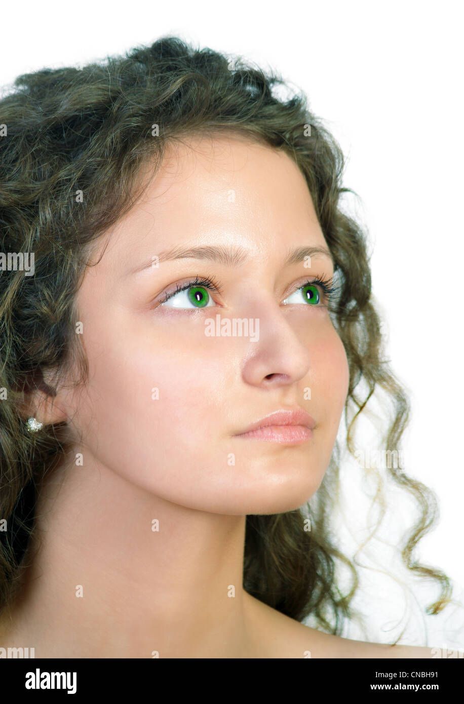 Face of a young girl Stock Photo - Alamy