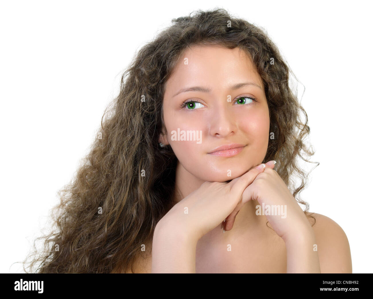 Face of a young girl Stock Photo - Alamy