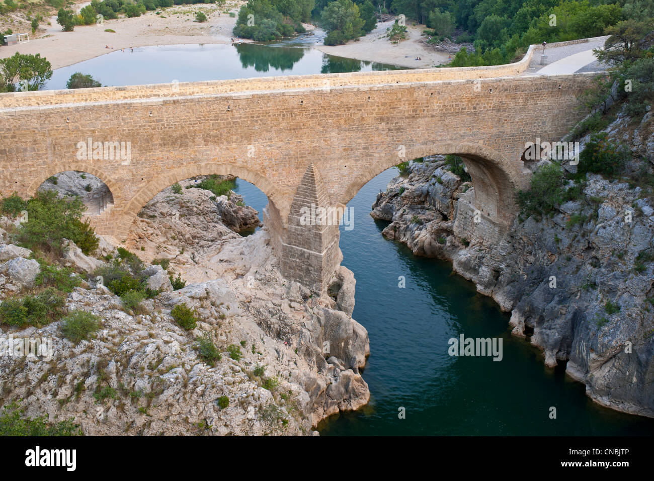 France, Herault, Gorges de l'Herault, the Devil's Bridge in the ...