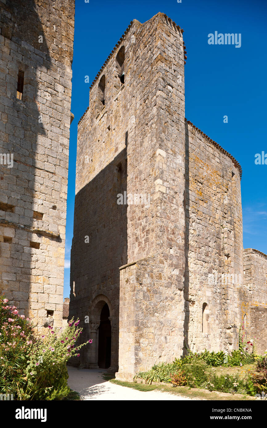 France, Gers, Larressingle, stop on the Route of Compostela, labelled ...