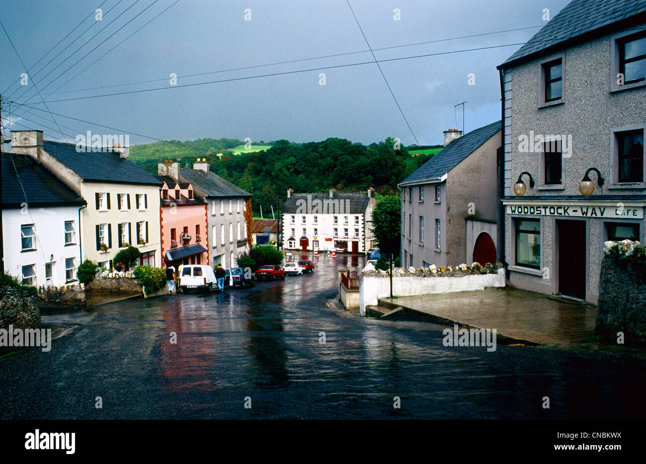 INISTIOGE VILLAGE IN CO KILKENNY IRELAND. SETTING FOR FILM OF MAEVE ...