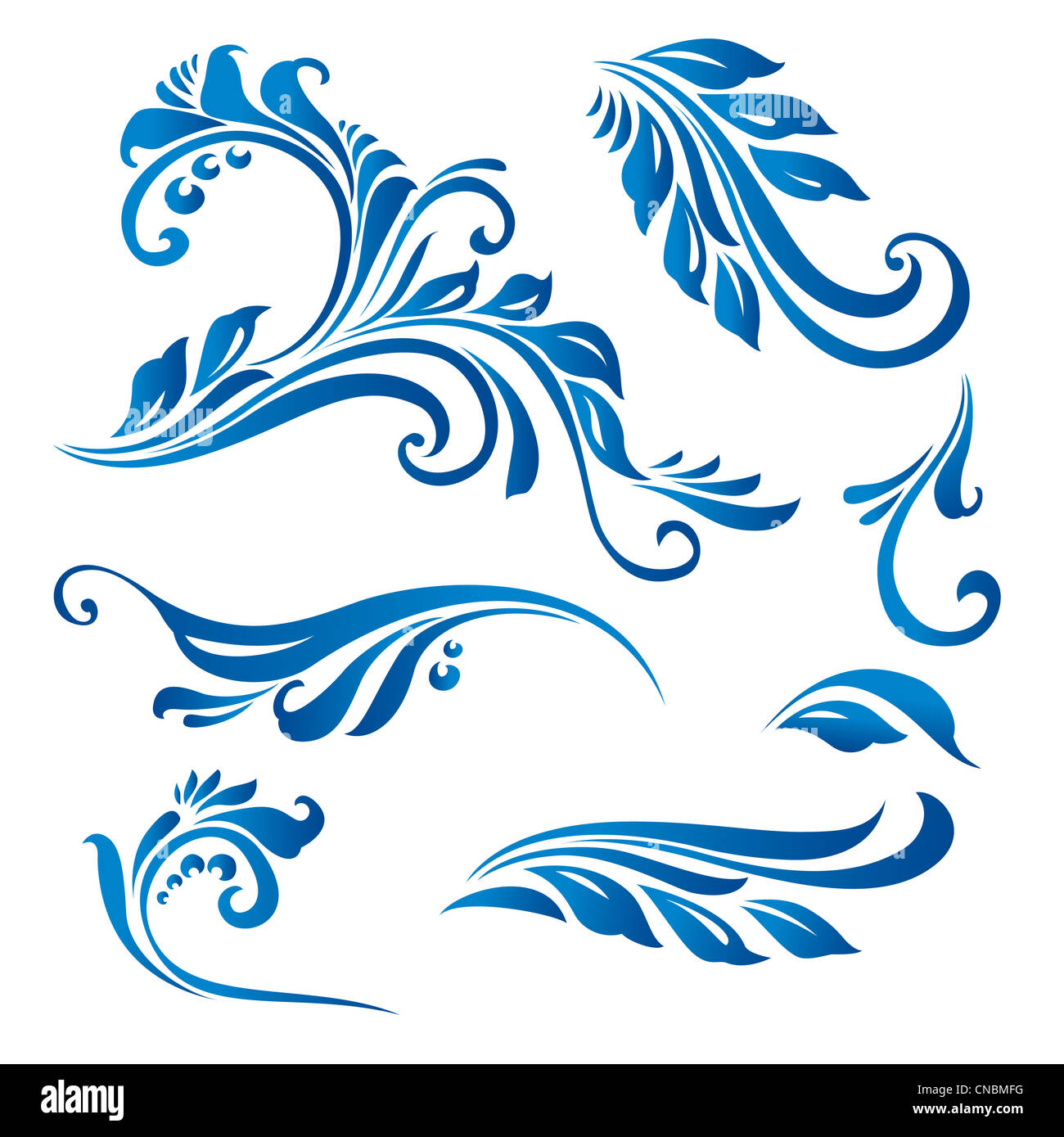 Illustration drawing of design elements Stock Photo - Alamy