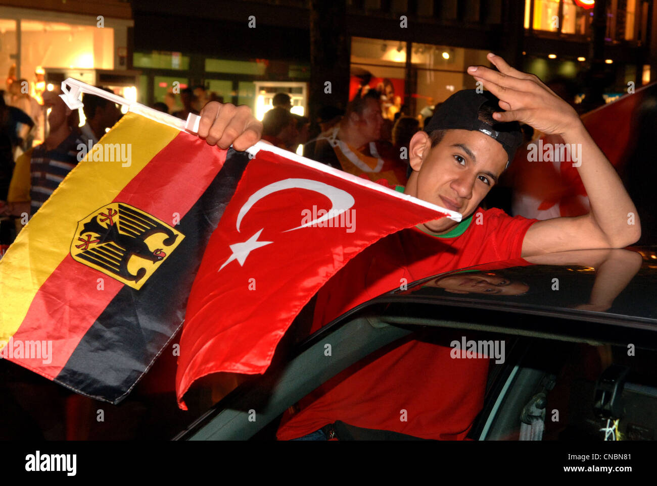 A car convoy during World Cup 2006, Berlin, Germany Stock Photo - Alamy