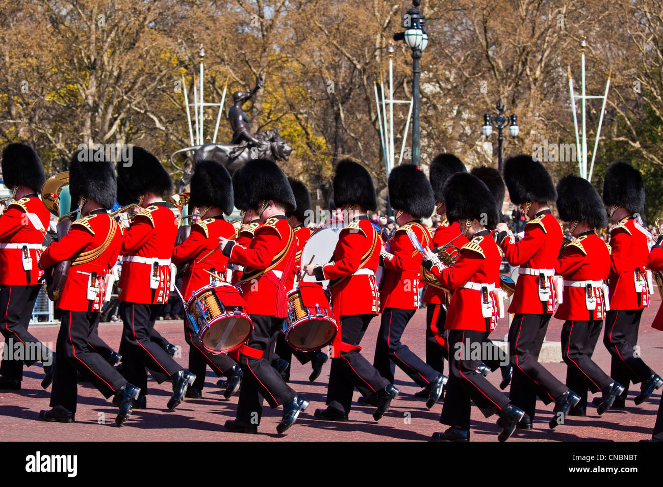 Irish guards band Stock Photo - Alamy
