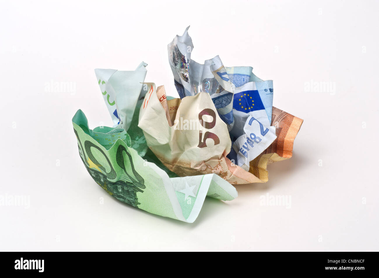 Crumpled european money hi-res stock photography and images - Alamy