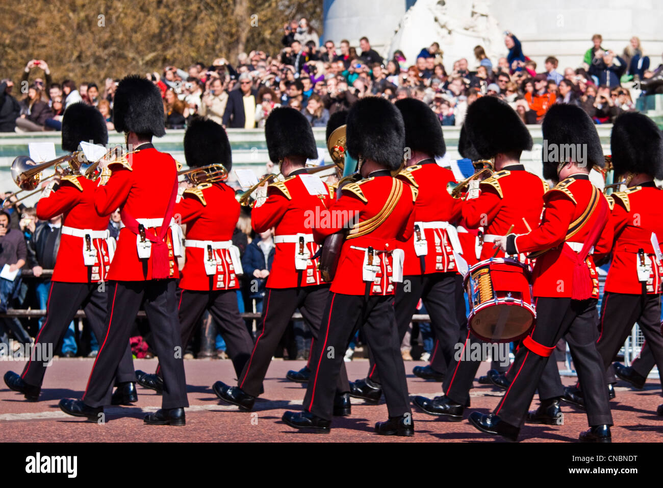 Irish guards band Stock Photo - Alamy