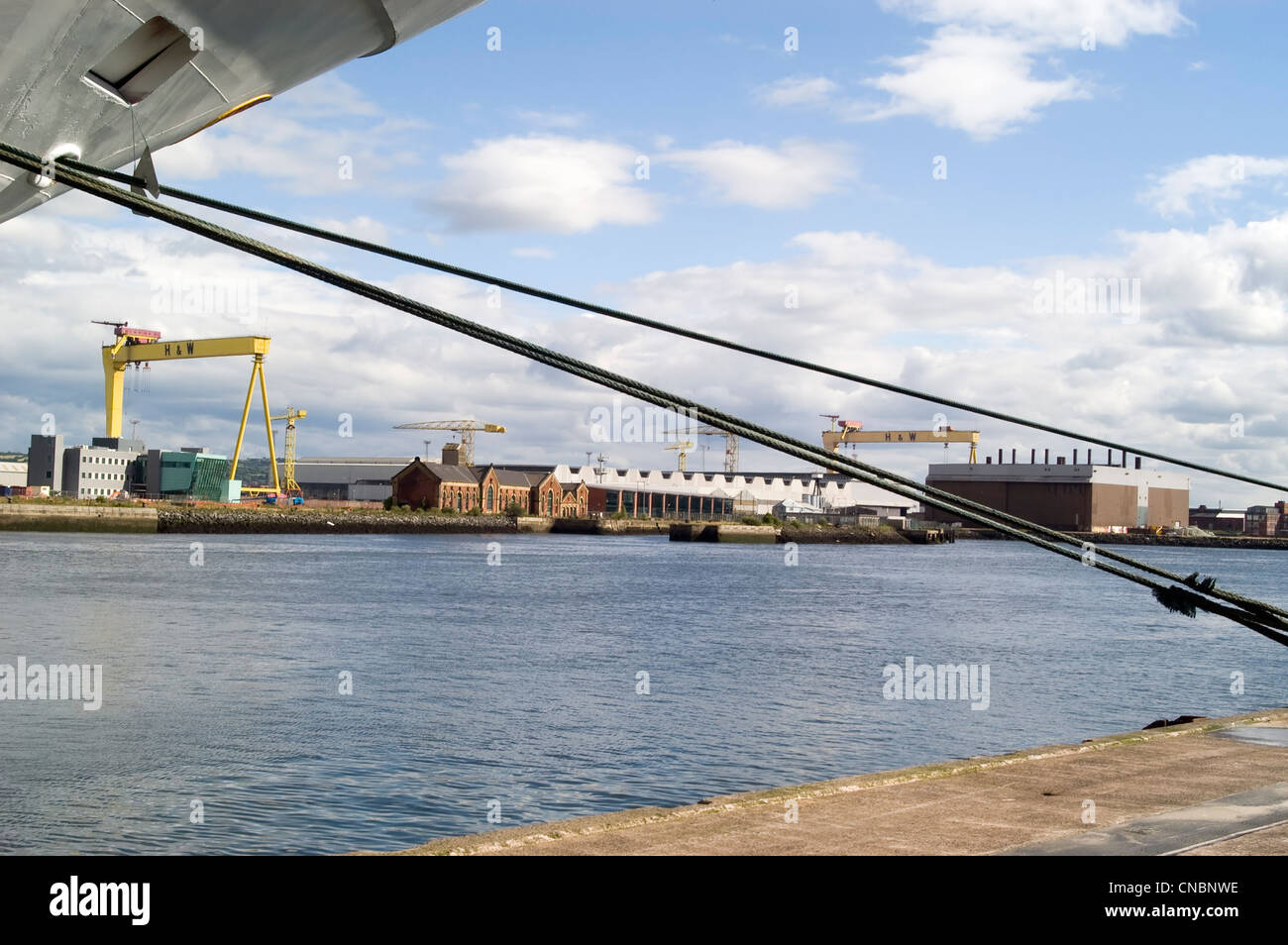 Birthplace of the RMS Titanic--Harland & Wolff Shipyard Stock Photo - Alamy