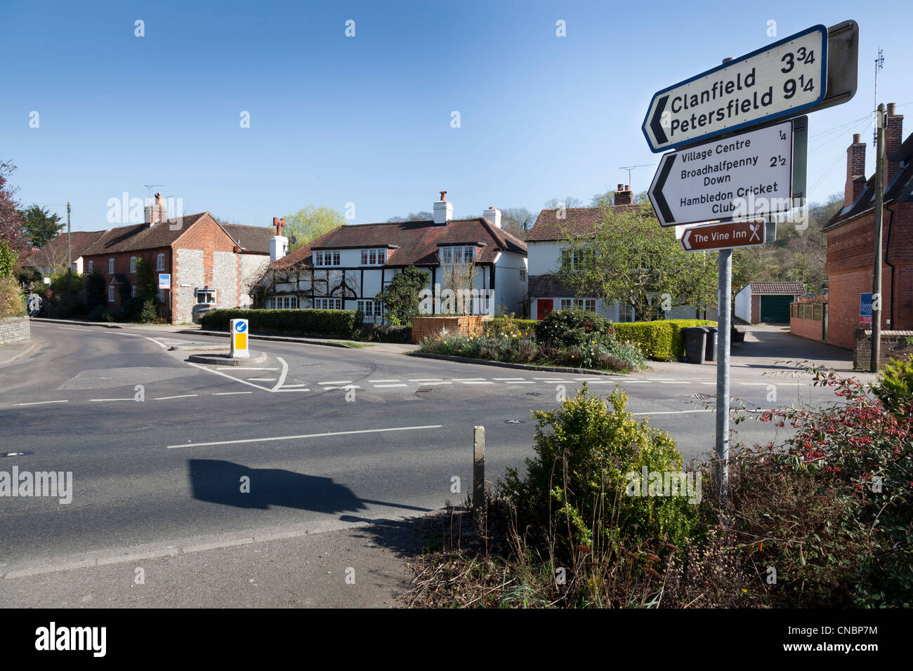 english country village of Hambledon in Hampshire Stock Photo - Alamy