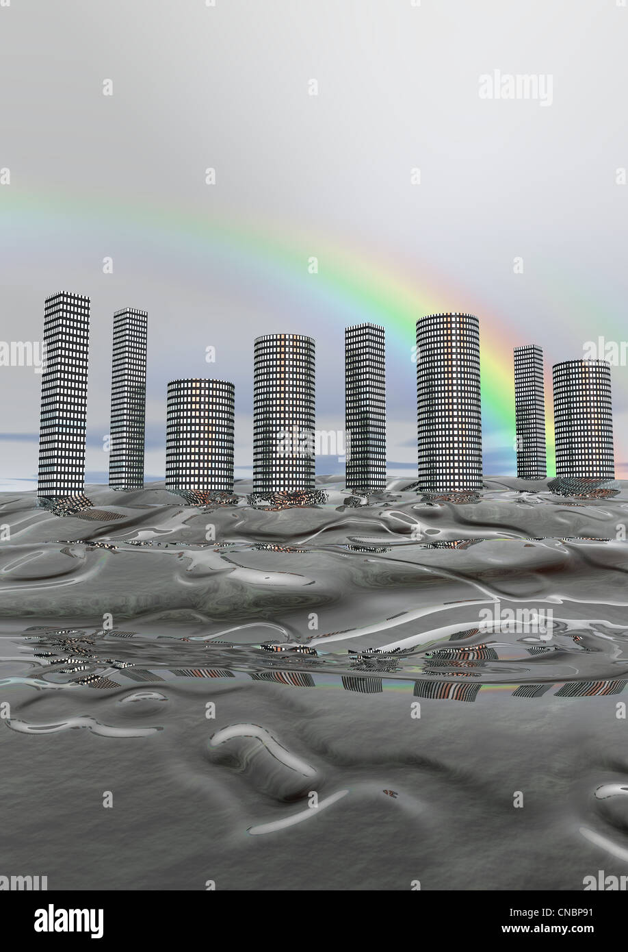 buildings and sea Stock Photo - Alamy